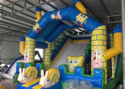 Cina Gonfiabili dell'interno del PVC di Spongebob del fumetto su ordinazione asciugano i castelli di salto gonfiabili dello scorrevole in vendita