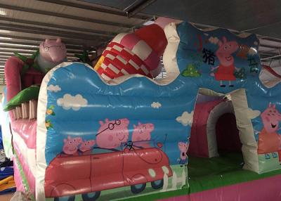 Cina Il gigante scherza il parco di divertimenti gonfiabile dei buttafuori del maiale combinato gonfiabile di Peppa in vendita