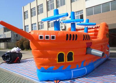 Cina Scorrevole gonfiabile della nave di pirata del grado commerciale della tela cerata del PVC con area di salto dei buttafuori in vendita