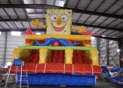Cina Progetti l'alta densità per il cliente secca ed umida di tema di Spongebob dello scivolo gonfiabile in vendita