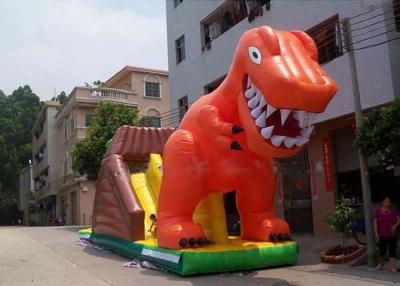 Cina Lo scorrevole eccellente di esplosione del dinosauro di divertimento dei bambini, scorrevole di slittamento N di 3 vicoli bagnato asciuga lo scorrevole gonfiabile in vendita