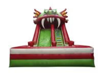 China Big Dragon Inflatable Bounce Slide Combo Custom Theme UV - Resistance for sale