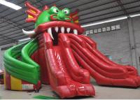 China Big Dragon Inflatable Bounce Slide Combo Custom Theme UV - Resistance for sale