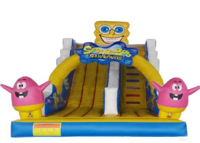 China Het grote Opblaasbare Droge de Diaanker van Spongebob belt overal de Kastelen met het Beklimmen van Stappen Te koop
