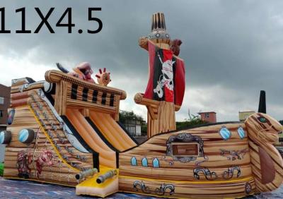 Cina Gli adulti su ordinazione o la nave di pirata gigante dei bambini gonfiabile asciugano lo scorrevole in vendita