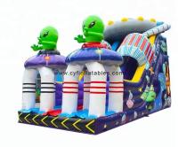 China Advertisement Inflatable Dry Slide For Adults Alien Inflatable Slide for sale