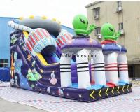 China Advertisement Inflatable Dry Slide For Adults Alien Inflatable Slide for sale