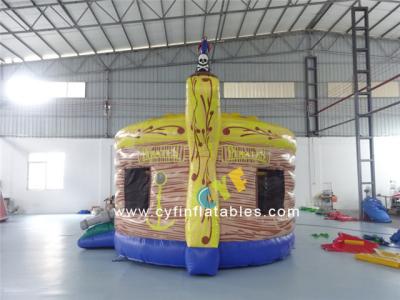 中国 膨脹可能な海賊ボートのコンボの7x4m膨脹可能なボートの形の子供の城 販売のため