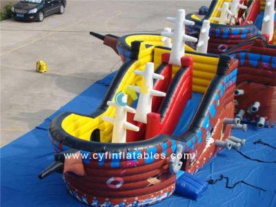 Cina Barca gonfiabile 9x5m combinati, nave del pirata di pirata gonfiabile all'aperto dei bambini in vendita