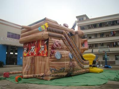 China 8x4m aufblasbares Schlag-Haus kombiniert zu verkaufen