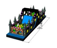 China School 13.6x3m Inflatable Obstacle Courses for sale