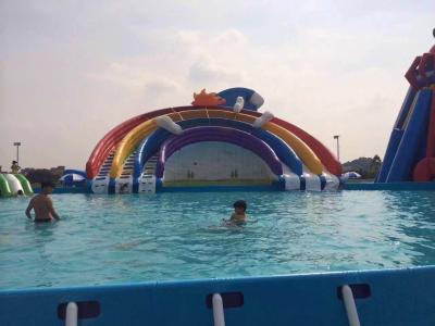 China UVweerstandsregenboog 12×8M Commerciële Slag - omhoog Waterdia's Te koop