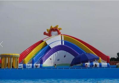 China UVweerstandsregenboog 12×8M Commerciële Slag - omhoog Waterdia's Te koop