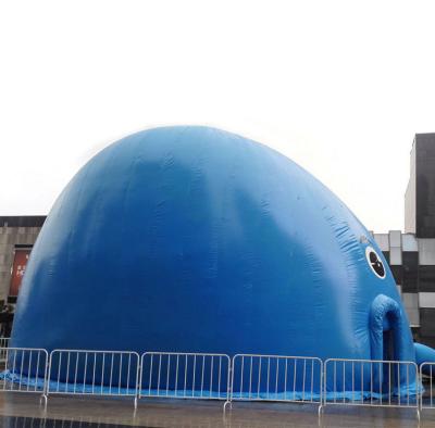 China Cidade Inflatables do divertimento do tema 0.55mm da baleia do entretenimento das crianças à venda