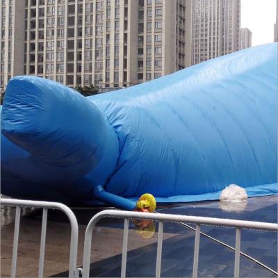 China Cidade Inflatables do divertimento do tema 0.55mm da baleia do entretenimento das crianças à venda