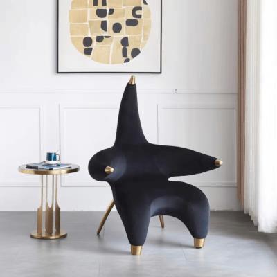 China Modern Designer Chair Home Lobby Chair Furniture Flower Shaped Leisure Lounge Chaise Chair for sale