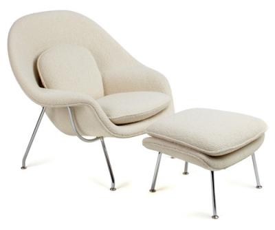 China High Quality Leisure chair Fiberglass shell Wool Fabric Lounge Chair Womb Chair for sale