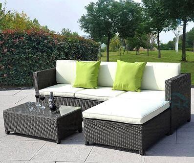 China Outdoor garden sofa sets PE Rattan wicker Patio sofa furniture for sale