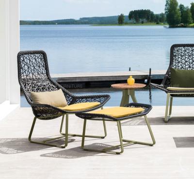 China Modern PE rattan chair Outdoor Garden furniture sets patio wicker chairs for sale