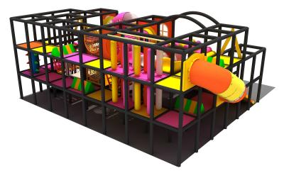 Cina attrezzatura di Maze Playground Kids Indoor Play di 75 ㎡ con lo scorrevole e la metropolitana rampicante in vendita