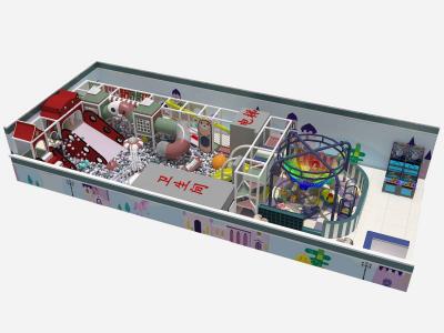 Cina Attrezzatura dell'interno del centro del gioco dei bambini dell'acciaio di tema di Macarons in vendita