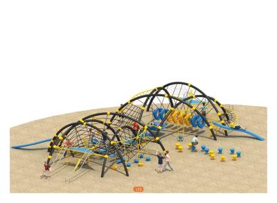 Cina Sito netto rampicante del gioco del bambino della ragnatela della corda d'acciaio del filo di pagina 6 del grande campo da giuoco in vendita
