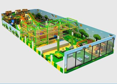 Cina Attrezzatura dell'interno del campo da giuoco di Commerical di tema della giungla con il trampolino ed i corsi di avventura in vendita