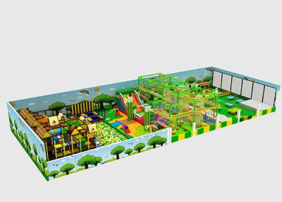Cina Attrezzatura dell'interno del campo da giuoco di Commerical di tema della giungla con il trampolino ed i corsi di avventura in vendita