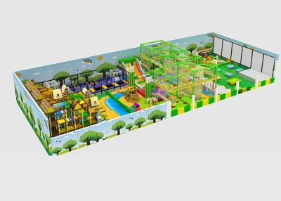 Cina Attrezzatura dell'interno del campo da giuoco di Commerical di tema della giungla con il trampolino ed i corsi di avventura in vendita