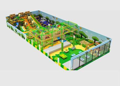 Cina Attrezzatura dell'interno del campo da giuoco di Commerical di tema della giungla con il trampolino ed i corsi di avventura in vendita