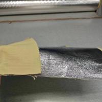 China Para Aramid Aluminum Coated Fabric 500gsm Heat Resistant 400C for sale