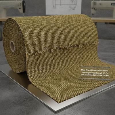 China Meta Aramid Para Aramid Fabric Including Damaged Length 4.5 Cm Suitable for Heat Resistant and Ballistic Protective Gear for sale