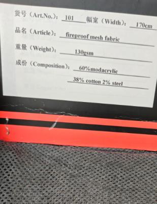 China Modacrylic Fabric Inherent Flame Retardant Material For Protective Workwear Uniforms for sale