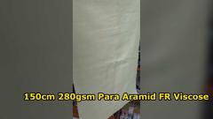 150cm 280gsm Para Aramid FR Viscose Polyester Blended Fire Resistant Workwear Fabric`