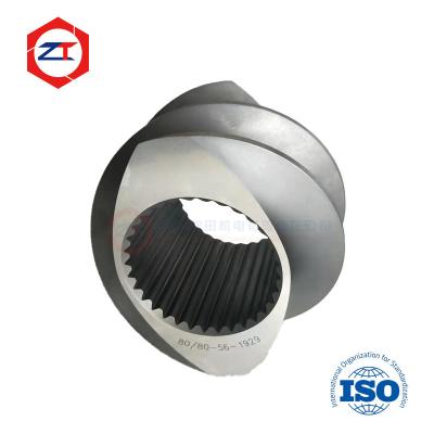 China ​Corrosion-Resistant Twin Screw Elements Anti-Wear Nitride Coating, PVC/CPVC Extrusion OEM Fit for KraussMaffei for sale