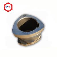 China Low Tolerance Extruder Screw Elements 3 Flighted Single Spline For WP Machine Plastic Twin Screw Extruder Screw Element for sale