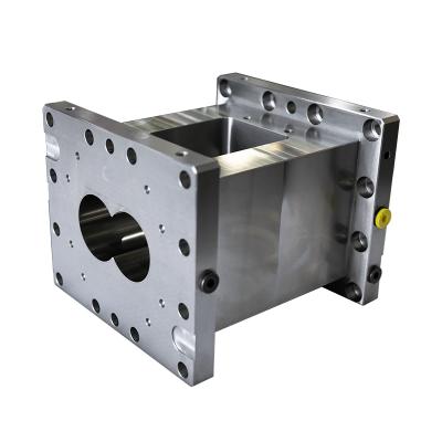 China ISO9001 Certified Bimetallic Twin Screw Barrel with 134mm Hole Diameter and 110mm Center Distance for Extruder Applications for sale