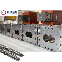 China Modular Twin Screw Extruder Barrel for Section-by-Section Replacement for sale