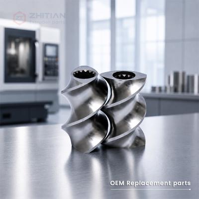 China OEM Replacement Twin Screw Extruder Screw Elements for Global Extrusion Systems for sale