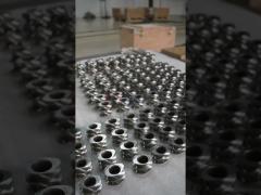 Éléments de transport à double vis en acier nitré 80CrMoV Matériau à couple élevé Anti-matériau Surface adhésive pour l'extrusion plastique