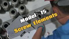 ZSE75MAXX twee schroeven extruder schroef element pre-delivery inspectie#extrusie machine