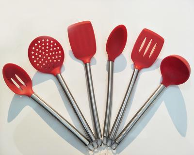 China High quality FDA approval Silicone and Stainless Steel Kit of Serving Tong Spoon Spatula ladle tools for sale