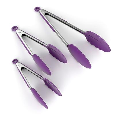 China China Factory Supply Custom FDA Tongs with Non Stick Silicone Tips Stainless Steel Kitchen tools for sale