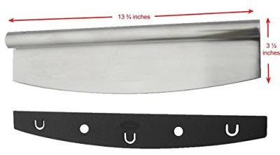 China Amazon Hot sale Pizza Cutter Sharp Rocker Blade With Cover Heavy Duty Stainless Steel Pizza knife Dishwasher Safe for sale