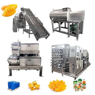 China Línea de procesamiento de jugo de mango, líder en China, fábrica automática multifuncional de alta calidad en venta