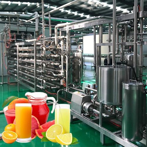 Industriële lijn voor het verwerken van citrus- en konfytensappen Intelligente reiniging van sappen Sterilisatie en verpakkingsmachines Vervaardiger