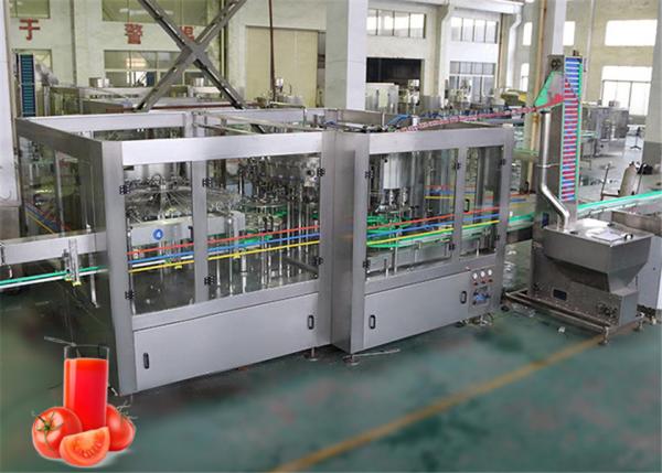 Tomato Juice Filling Machine 3000 - 6000 L/H 12 Months Warranty