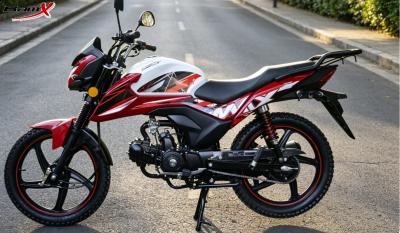 China 110cc Sport 12L Fuel Tank Matte Black Street Bike With Footrest Front Bumper for sale