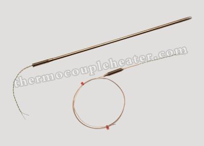 China Custom Insulated Metal Sheath Thermocouple Probes With Bare Leads for sale