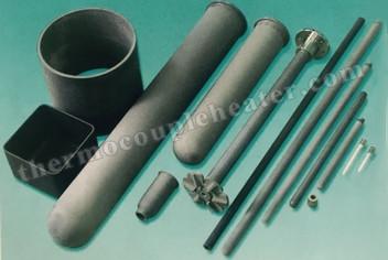 China Thermocouple Components Nitride Bonded Silicon Carbide NSiC Thermocouple Protection Tube for sale